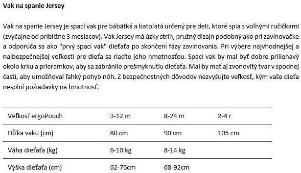 ERGOPOUCH Vak na spaní organická bavlna Jersey Critters 0,2 tog Vel. 8-24 m (8-14 kg)