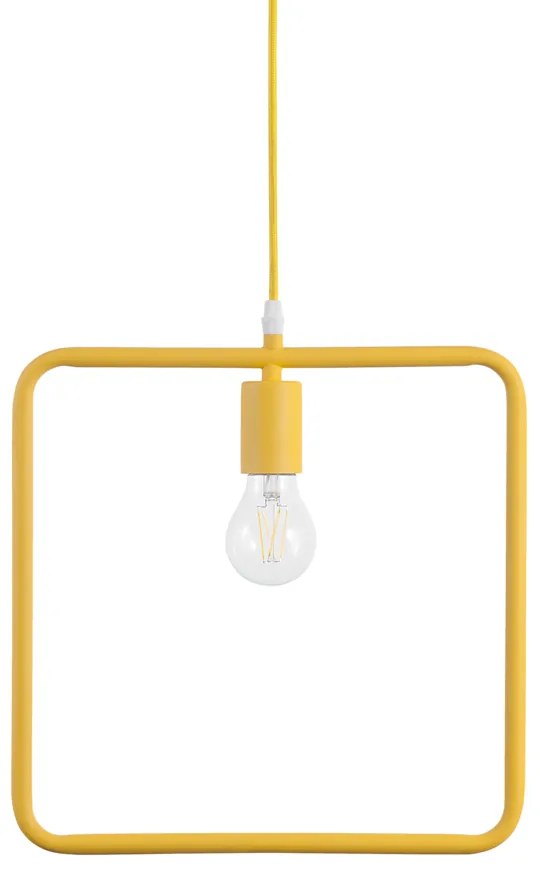 Závěsná lampa žlutá LERMA