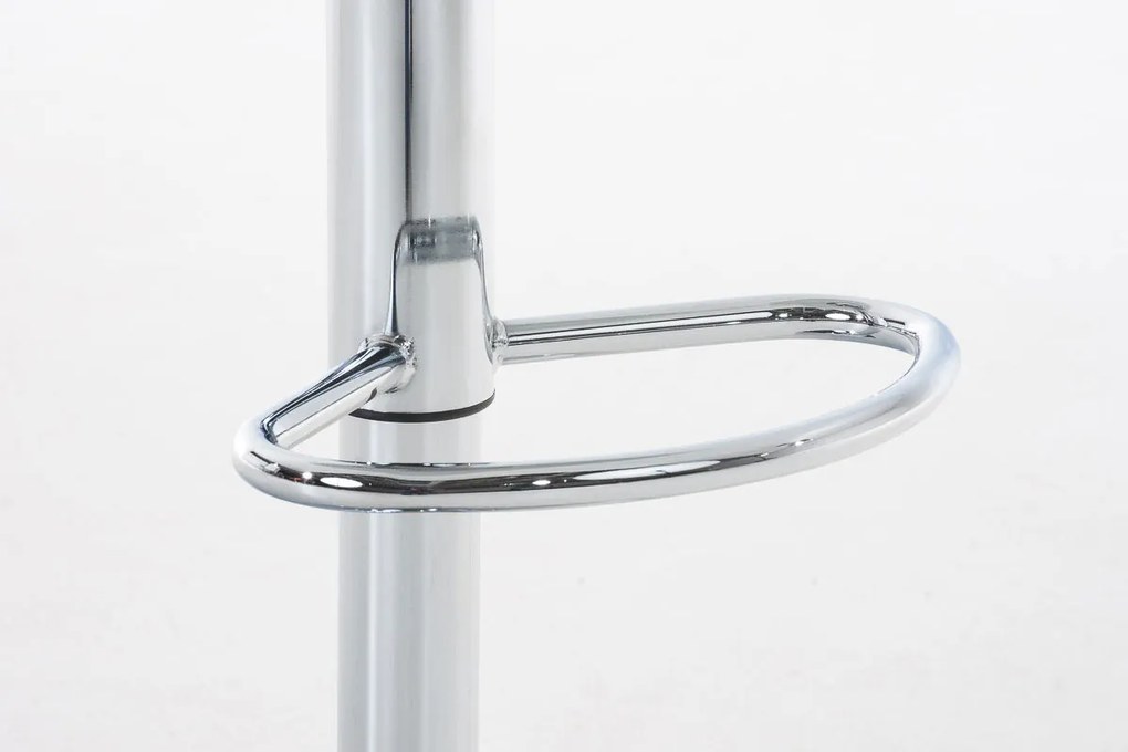 Sada 2 barových židlí Hoover plast chromovaná konstrukce – šedá