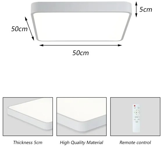 Brilagi - LED Stmívatelné svítidlo POOL SQUARE LED/48W/230V 50x50 cm bílá + DO