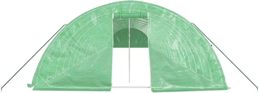 Skleník s ocelovým rámem zelený 120 m² 24 x 5 x 2,3 m 3188093