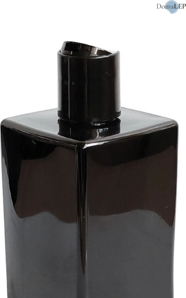 Dávkovač na mýdlo 500 ml černý s černým DISC TOP LUNA