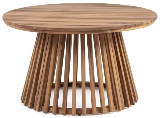 BIZZOTTO Kulatý zahradní konferenční stolek RODANO hnědý ø70 cm