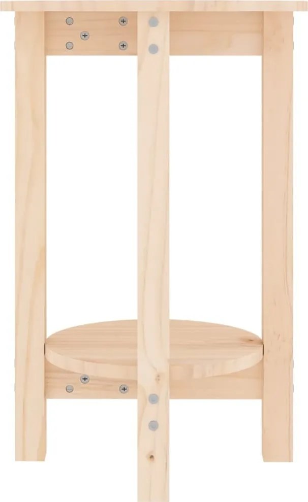 vidaXL Konferenční stolek Ø 40 x 60 cm masivní borové dřevo [822357] Barva: Šedá