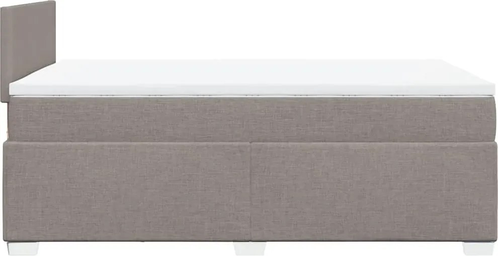 Box spring postel s matrací taupe 120x190 cm textil 3285824