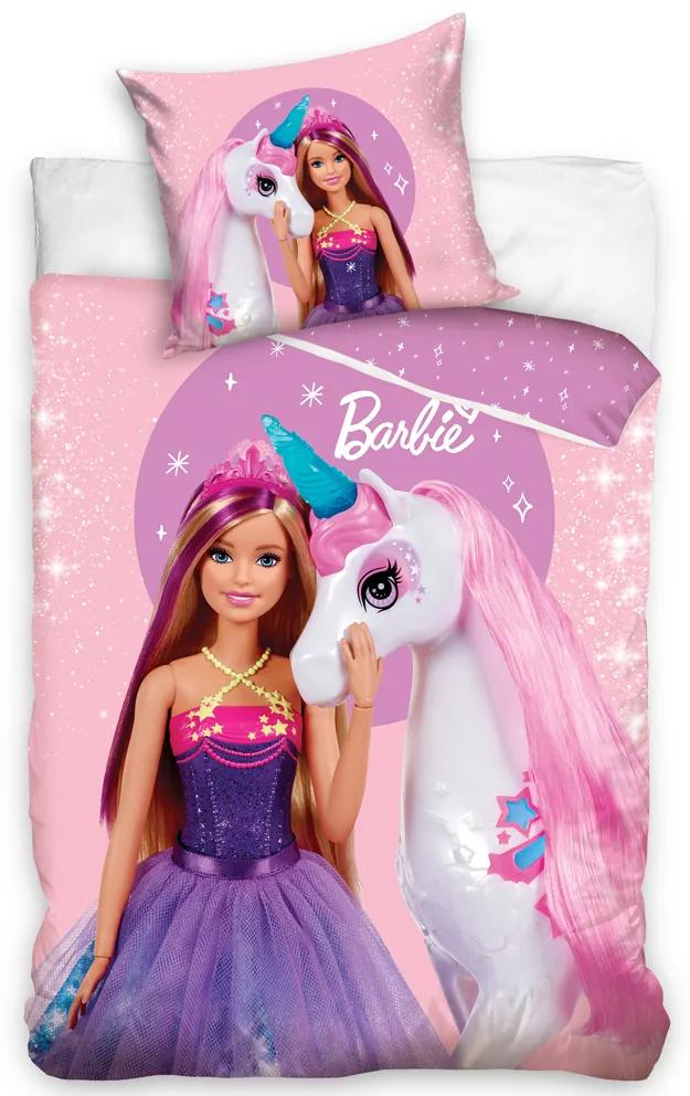 Dětské povlečení Barbie a Kouzelný Jednorožec