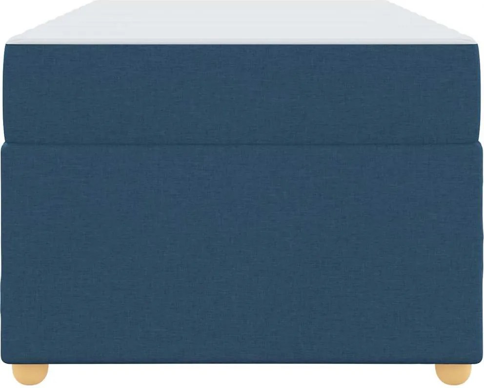 Rám postele s matrací Modrá 90 x 190 cm textil 3399327