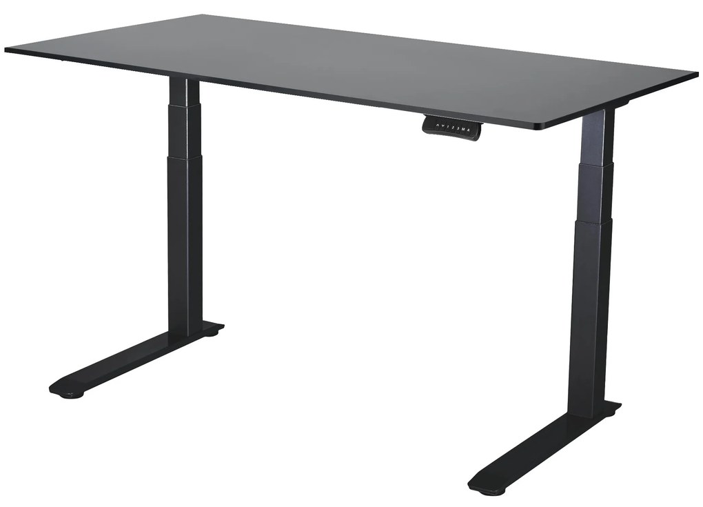 Výškově nastavitelný stůl Liftor 3segmentový premium C   deska 1600 x 800 x 18 mm černá