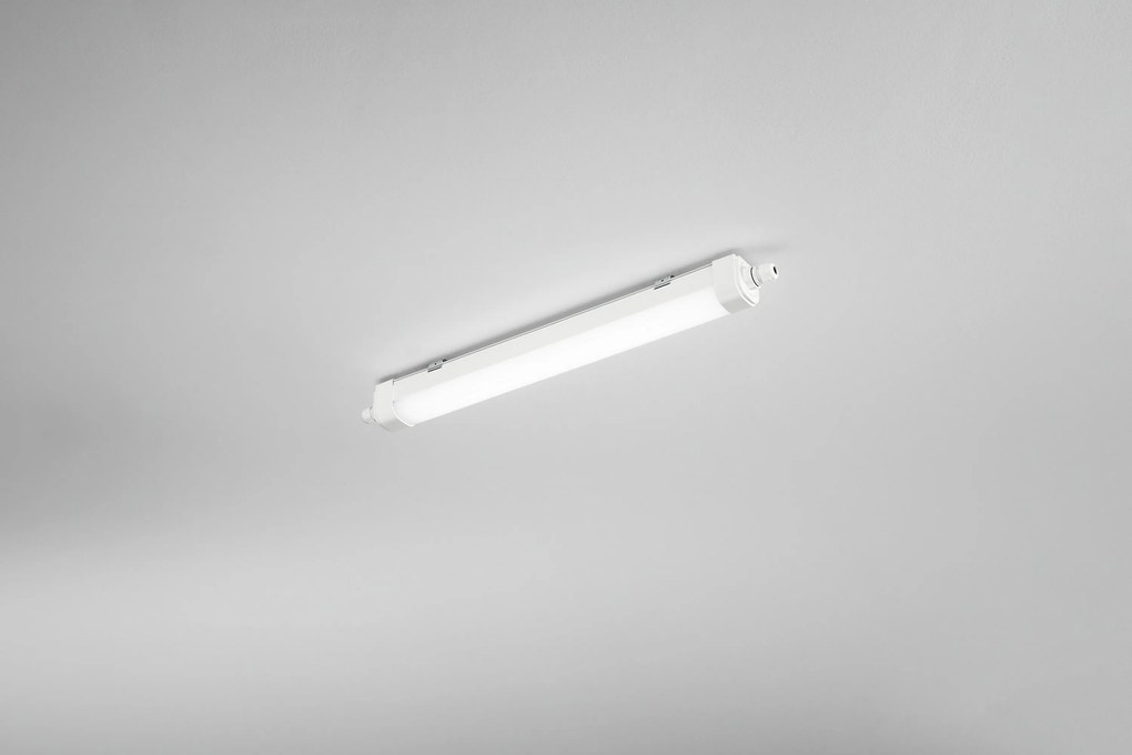 FAN LED-RUBIS-60 Vlhkotěsná stropní LED svítidlo Rubis (bílé, PC) 18 W, 2400 lm, CCT 3000 / 4000 / 6500 K, IP65, 600 x 58 x 62 mm - FANEUROPE