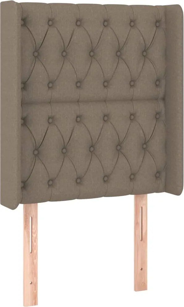 Box spring postel s matrací a LED taupe 80 x 200 cm textil 3139073