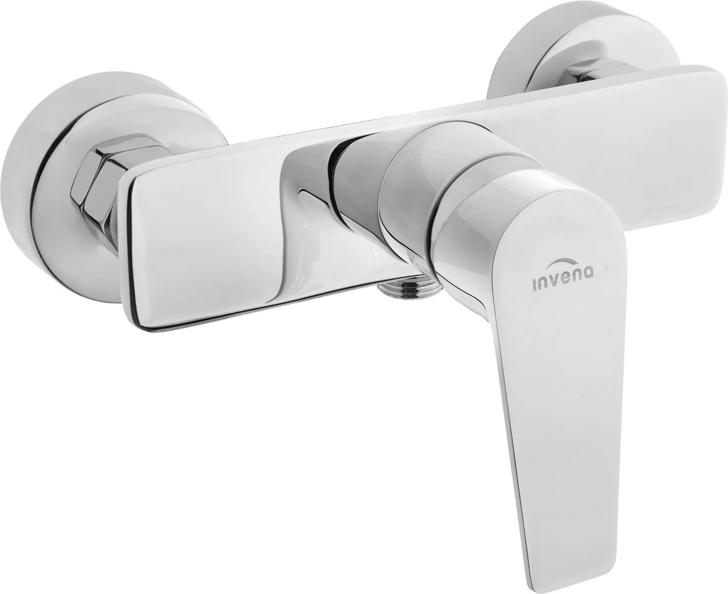 Invena Dokos, nástěnná sprchová baterie, chrom, INV-BN-19-001-V
