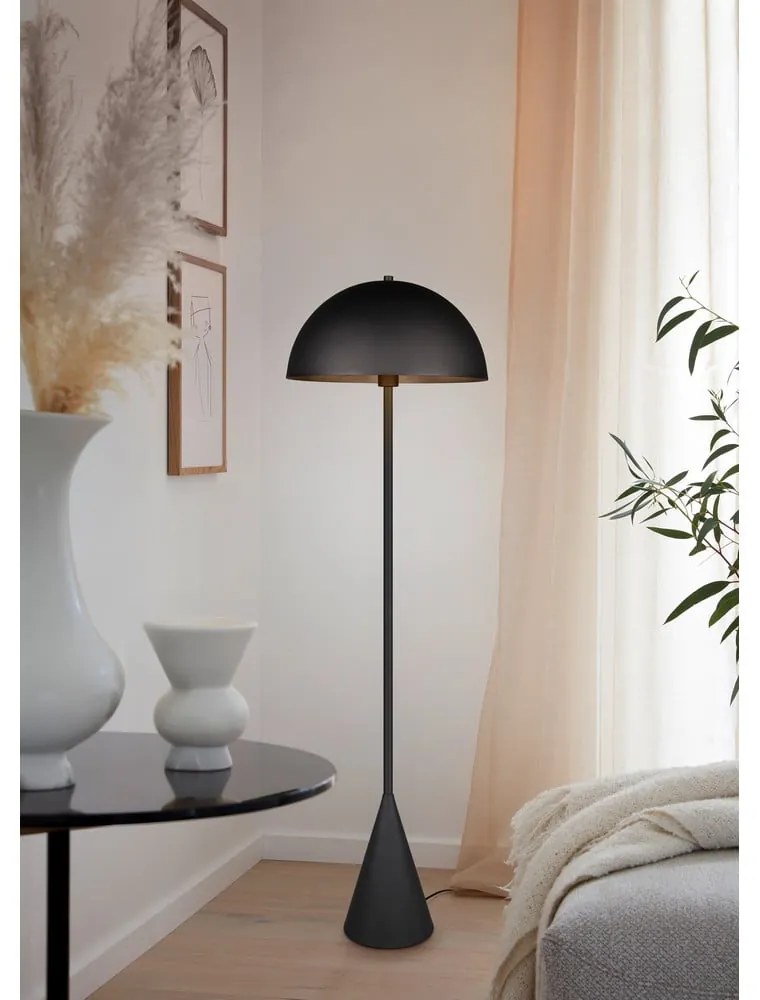 Černá stojací lampa (výška 130 cm) Alfie – Trio