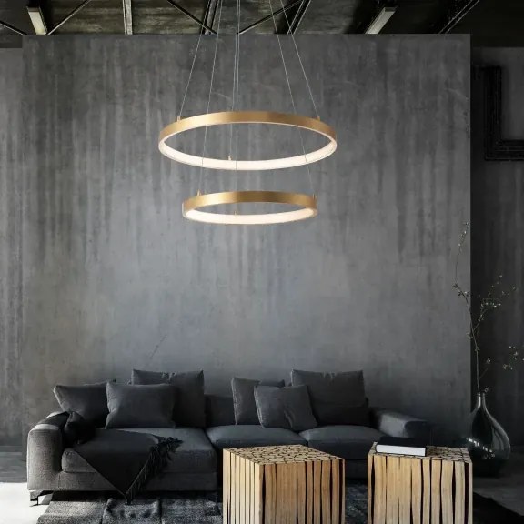 LED lustr Leon 60 zlaté