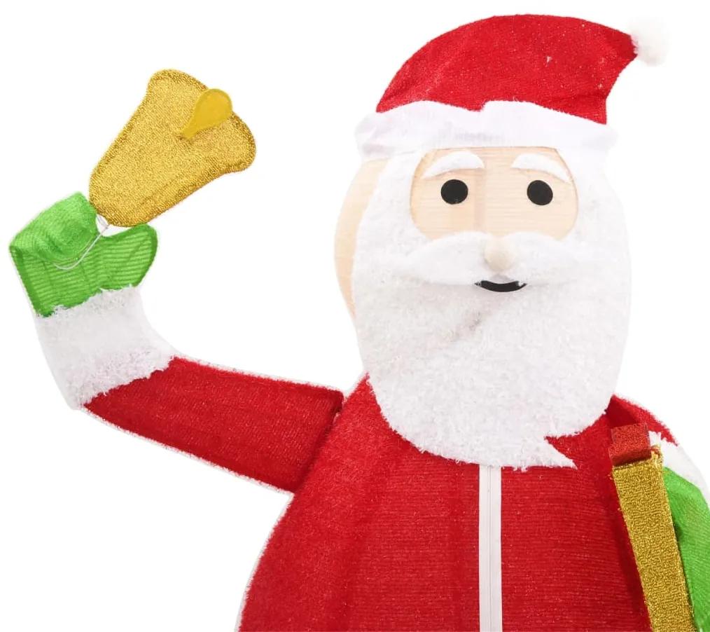 Dekorativní vánoční Santa Claus s LED luxusní tkanina 180 cm