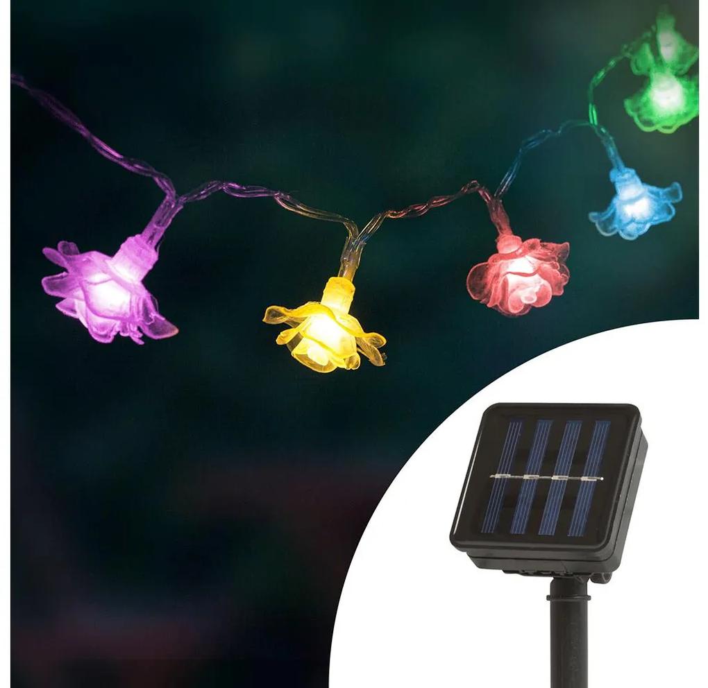 Family | LED Solární řetěz se senzorem 20xLED 2,3m IP44 multicolor | LC3402