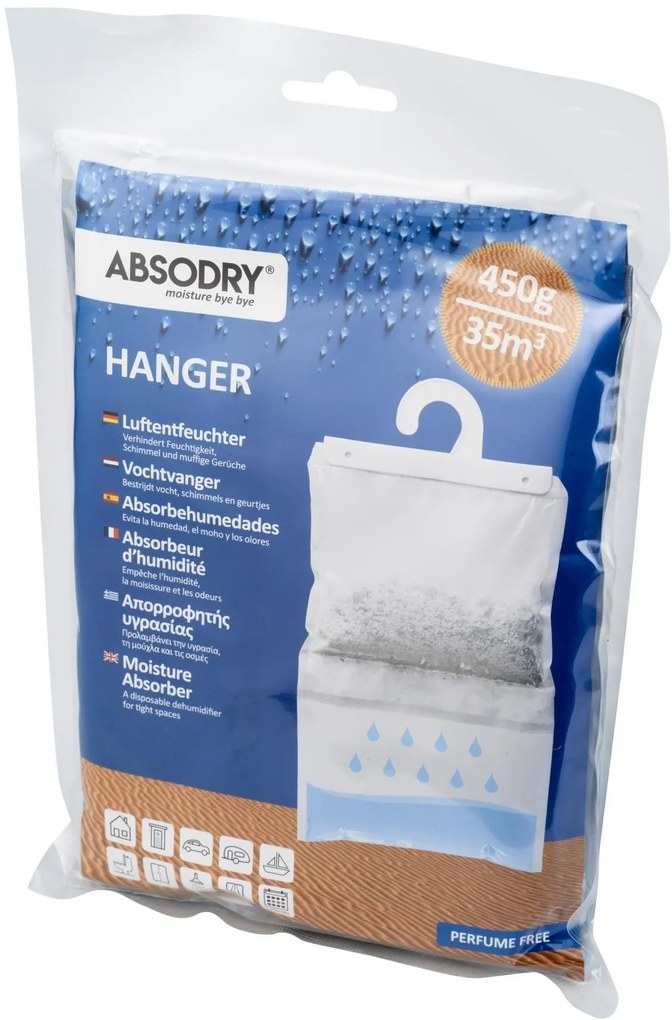 Everbrand závěsný pohlcovač vlhkosti do šatních skříní absodry hanger, 450 g