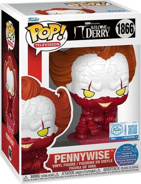Funko POP! #1866 Movies: It: Welcome to Derry - Pennywise (Shelf Sitter) (Exclusive)