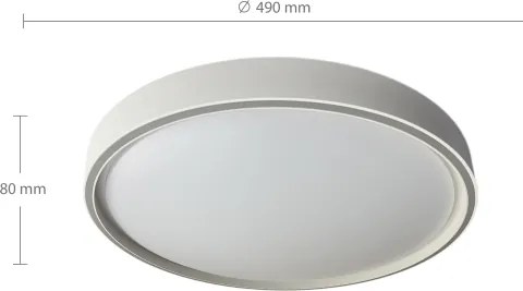 Brilagi-LED Stmív. svítidlo NANCI LED/60W/230V 3000-6500K pr. 49 cm stříbrná +DO