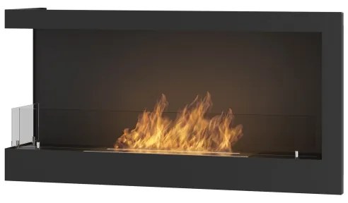 InFire - Rohový BIO krb 45x90 cm 3kW černá