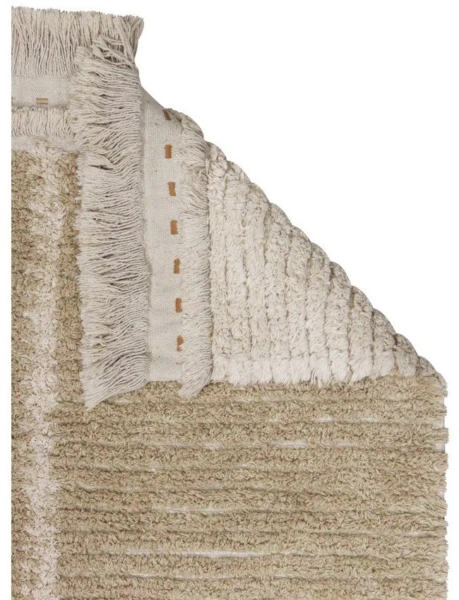 Béžový bavlněný běhoun 80x230 cm Duetto Sage – Lorena Canals