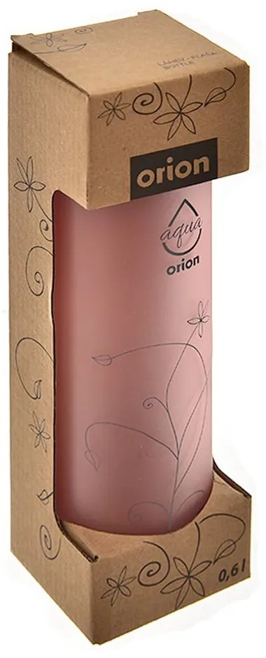 Růžová skleněná lahev 600 ml Adela – Orion