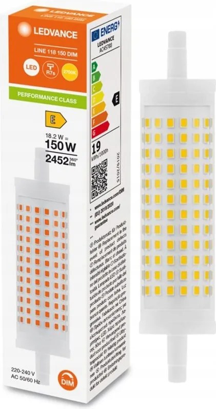 Line Led žárovka 18.5W 118 mm 2700K 2452lm DIM