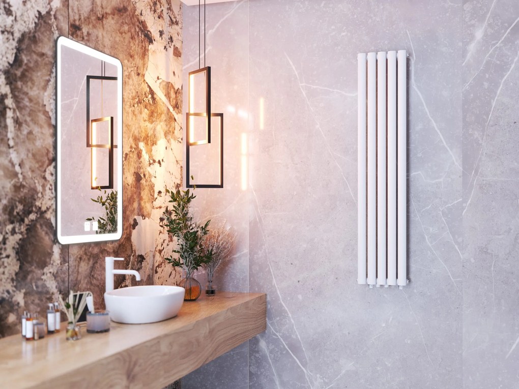 Gamma Verto, topné těleso 296x1400 mm, 505 W, bílá matná, GMA-VER-140296-WH