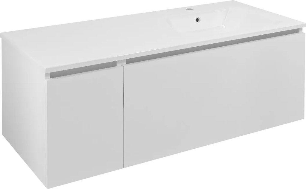 Sapho Sapho, LOREA skříňka 120x46x51, 5cm (30+90cm), pravá, bílá matná, LE090-3131-R-01