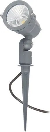 RED R10527 GARY na bodci LED šedá 230V COB LED 10W 45° IP65 3000K - RED - DESIGN RENDL