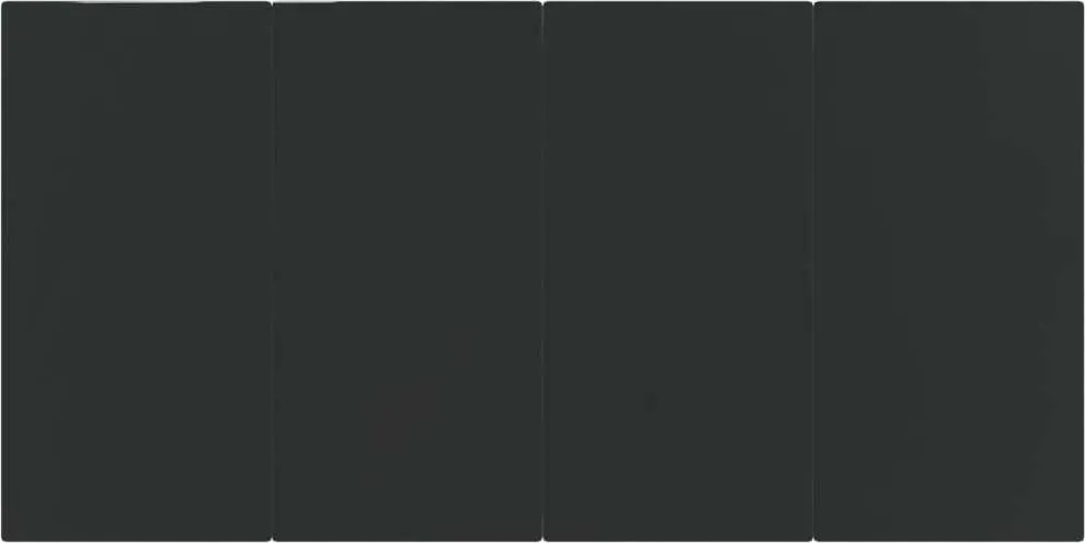 vidaXL 7dílný zahradní jídelní set černý polyratan [3156513]