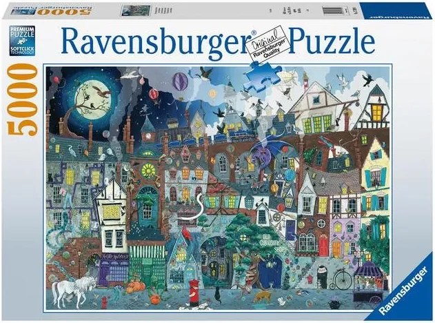 Puzzle ravensburger puzzle 173990 fantasy, viktoriánská ulice 5000 dílků