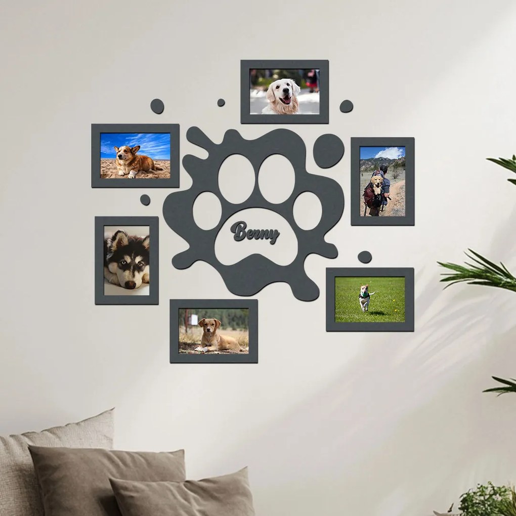 dřevo života Dřevěný fotorámeček na zeď ŤAPKA Zvolte barvu dekoru: Wenge, Velikost fotorámečků: 19x13
