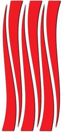 3D nálepky a samolepky, zrcadlové, barevné, dekorační nálepky I SENTOP OX007- 3D modern stickers