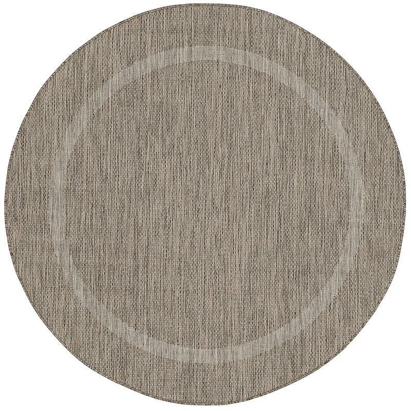 Koberce Breno Kusový koberec RELAX kruh 4311 Brown, Hnědá, 160 x 160 cm
