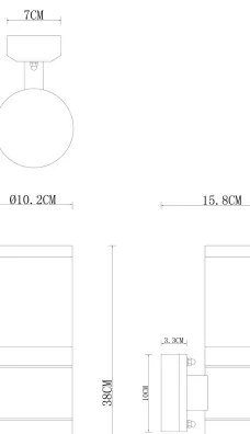 Globo 32014-2BS - Venkovní nástěnné svítidlo XELOO 2xE27/60W/230V IP44