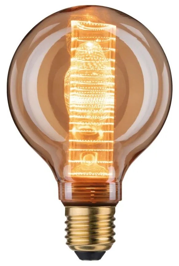 P 28603 LED Vintage Globe žárovka G95 Inner Glow 4W E27 zlatá s vnitřním kroužkem 286.03 - PAULMANN