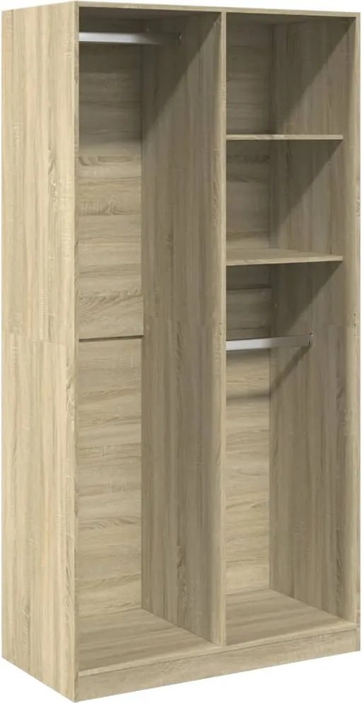 Šatní skříň dub sonoma 100 x 50 x 200 cm dřevotříska 3307767