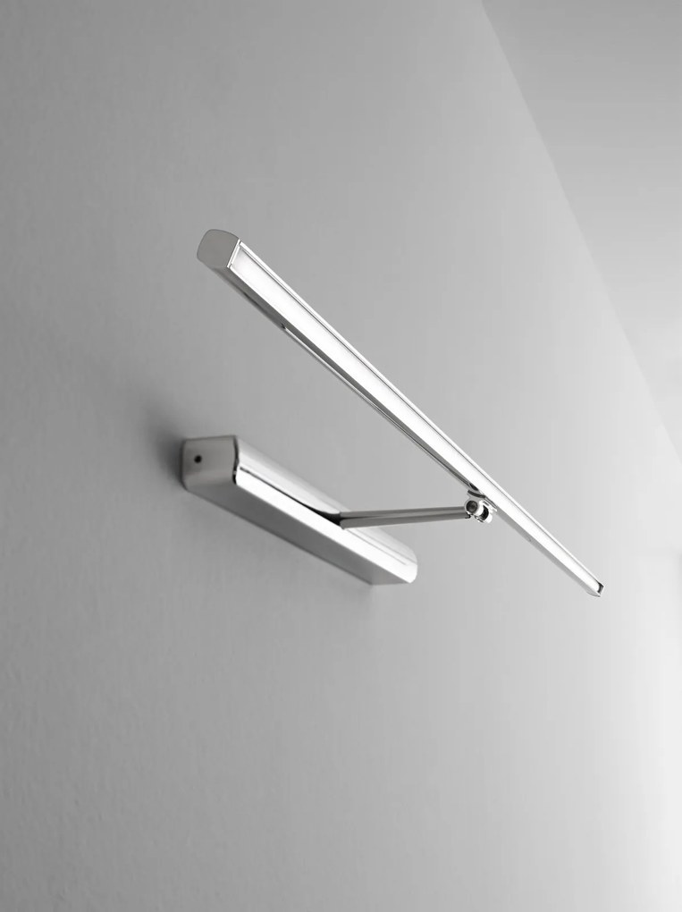 Linea Light Straight_W, lineární nástěnné svítidlo, 13W LED 2700K, chrom, délka 52cm