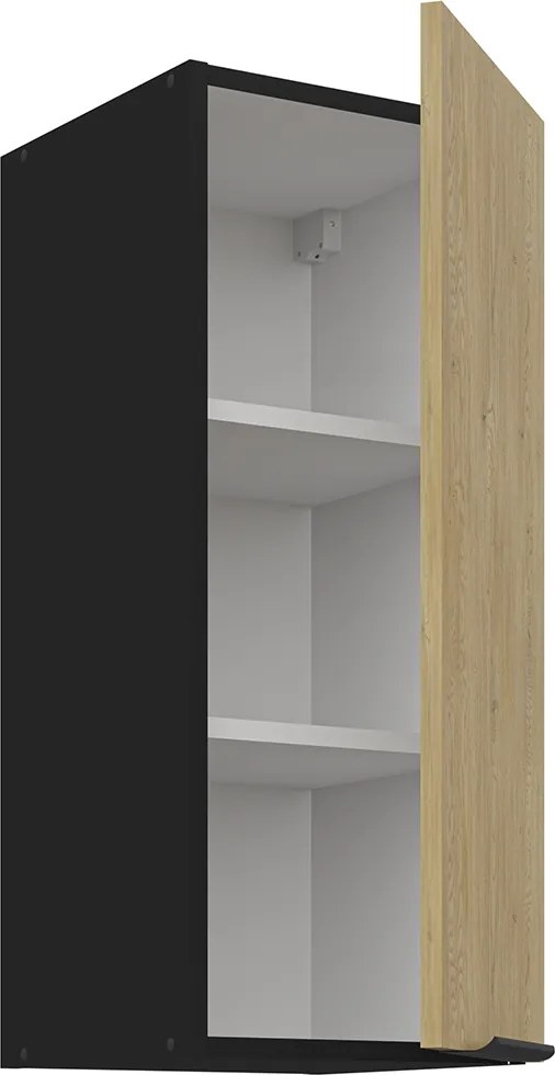 CREMONA cc | horní skříňka 30 G-72 1F policová | 30 cm | černá/cremona