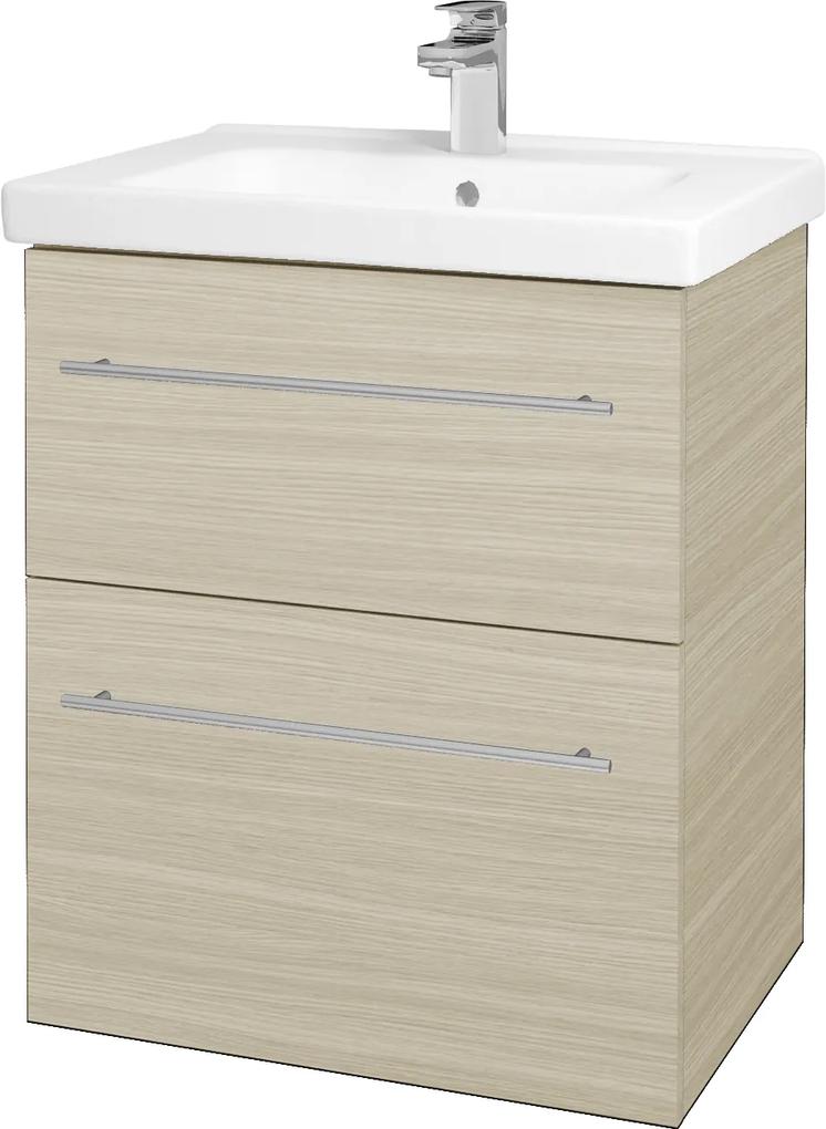 Dřevojas Koupelnová skříň BIG INN SZZ2 65 Varianta: N01 Bílá lesk / Úchytka T01 / N08 Cosmo