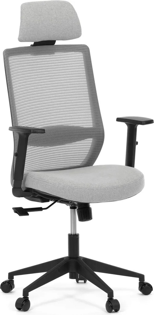 Ergonomická kancelářská židle AURELIE - šedá síťovina