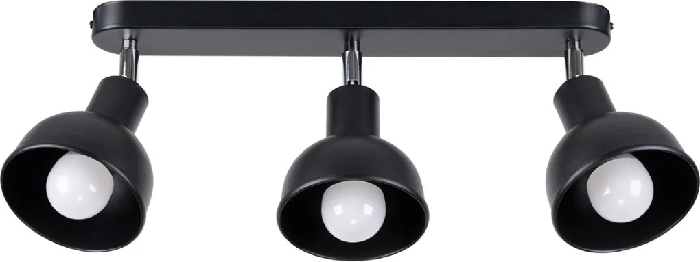 Sollux Lighting Stropní svítidlo ELBA 3 černé