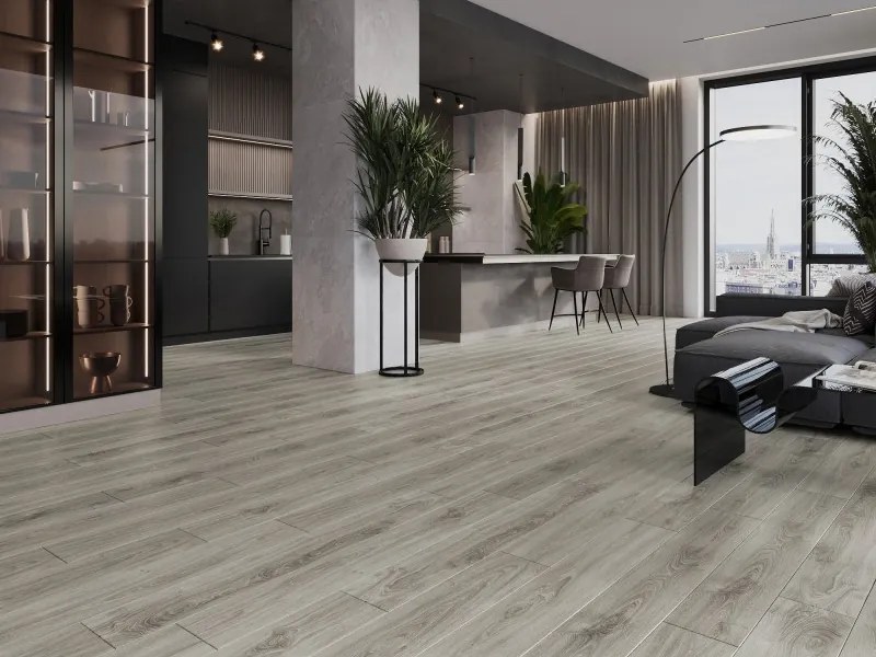 Mexen Silver Creek Vinylová prkna 1240 x 182 mm SPC 6,5 mm, podložka IXPE 1,5 mm, 4 V-Fuga, Dub - F1047-1240-182-505-4V1-01
