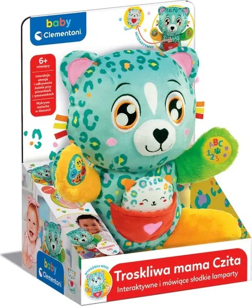 Interaktivní sladcí leopardi – Starostlivá maminka Čita, polský jazyk, Clementoni 50935
