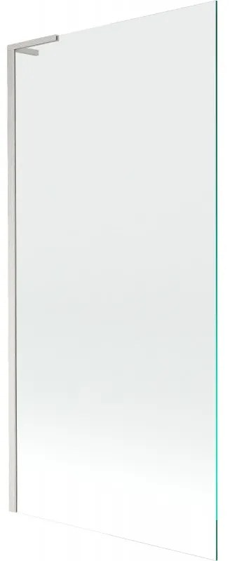 Mexen Next L, 1-křídlová vanová zástěna 90 x 150 cm, transparent, 6mm čiré sklo, profil broušená ocel, 895-090-000-03-00-97