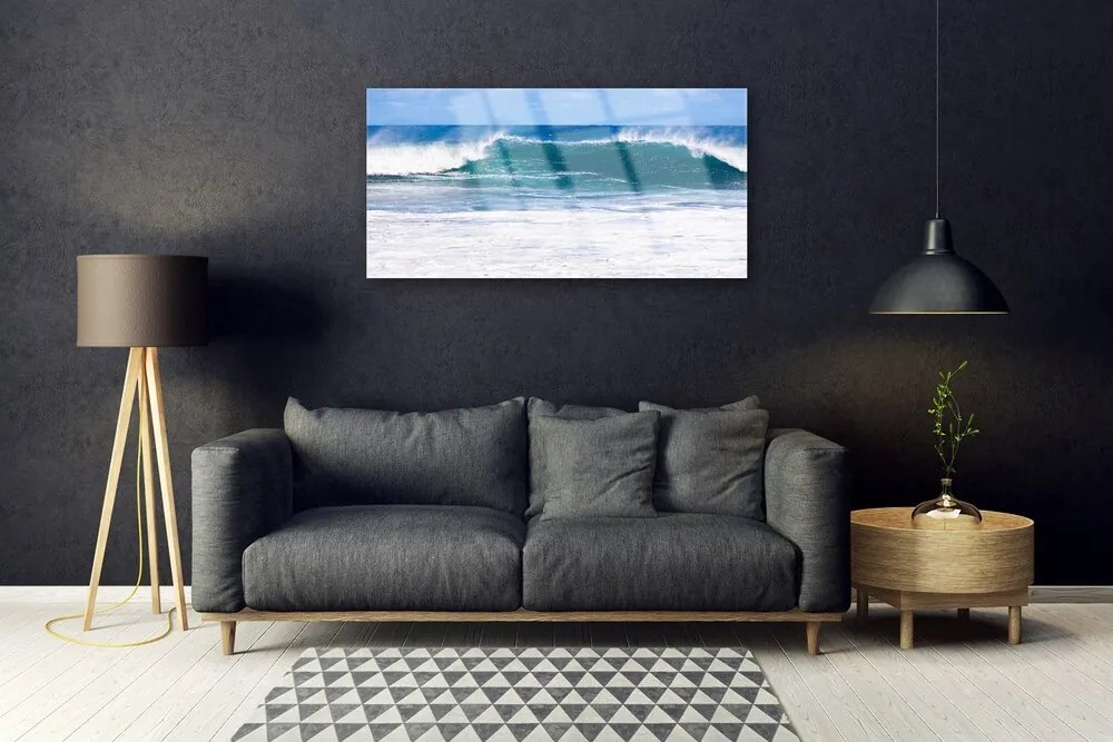 Obraz na skle Moře Vlna Voda Oceán 120x60 cm