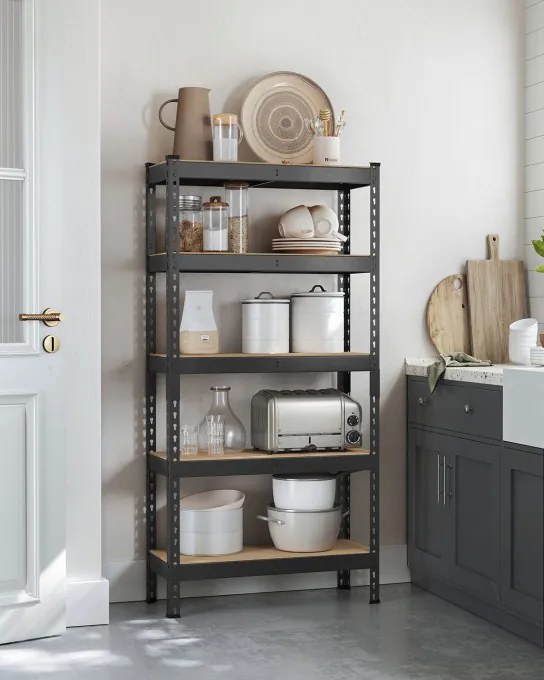 Regál 75x155x30 cm GLR300B01 černý