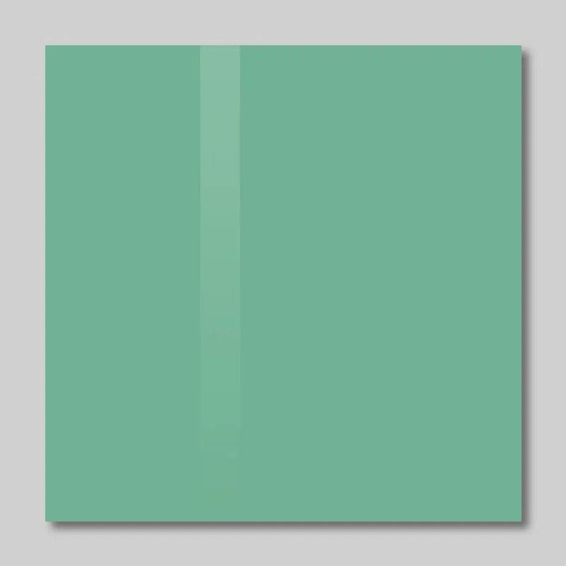 Zelená veronesova skleněná magnetická tabule nalepovací na zeď Smatab® - 100 x 65 cm