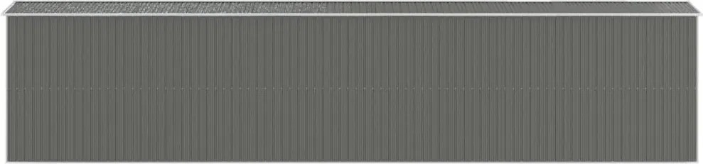 Zahradní kůlna světle šedá 192 x 938 x 223 cm pozinkovaná ocel 3147447