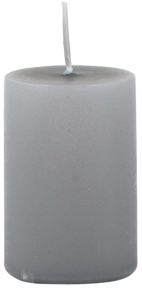 IB LAURSEN Svíčka Dark grey 6 cm, šedá barva, vosk